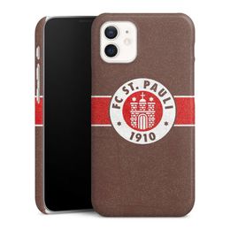 DeinDesign iPhone 12 mini Handy Premium Case Smartphone Handyh&uuml;lle Schutzh&uuml;lle gl&auml;nzend Logo Official Licensed Product Fc St. Pauli Premium Case