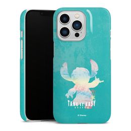 DeinDesign iPhone 13 Pro Handy Premium Case Smartphone Handyh&uuml;lle Schutzh&uuml;lle gl&auml;nzend Lilo & Stitch Official Licensed Product Disney Premium Case