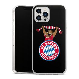 DeinDesign iPhone 13 Pro Max Handy Silikon H&uuml;lle Case transparent Handyh&uuml;lle Bernie Official Licensed Product Fc Bayern M&uuml;nchen Silikon Case