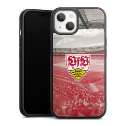 DeinDesign iPhone 13 Handy Gallery Case Handyh&uuml;lle 9H Geh&auml;rtetes Glas R&uuml;ckseite H&uuml;lle Stadium Vfb Stuttgart Official Licensed Product Gallery Case