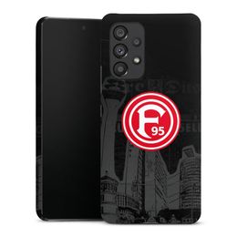 DeinDesign Galaxy A53 5G Handy Premium Case Smartphone Handyh&uuml;lle Schutzh&uuml;lle matt Logo Official Licensed Product Fortuna D&uuml;sseldorf Premium Case