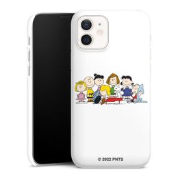 DeinDesign iPhone 12 Handy Premium Case Smartphone Handyh&uuml;lle Schutzh&uuml;lle gl&auml;nzend Peanuts Kindheit Merchandise Premium Case