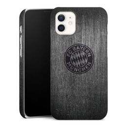 DeinDesign iPhone 12 mini Handy Premium Case Smartphone Handyh&uuml;lle Schutzh&uuml;lle matt Fcb Metallic Look Fc Bayern M&uuml;nchen Premium Case