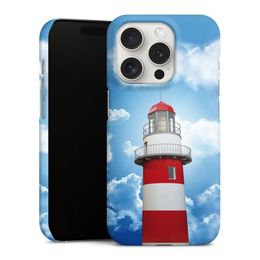 DeinDesign iPhone 15 Pro Handy Premium Case Smartphone Handyh&uuml;lle Schutzh&uuml;lle matt Cloud Lighthouse Sky Premium Case