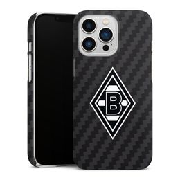 DeinDesign iPhone 13 Pro Handy Premium Case Smartphone Handyh&uuml;lle Schutzh&uuml;lle matt Borussia M&ouml;nchengladbach Carbon Gladbach Premium Case
