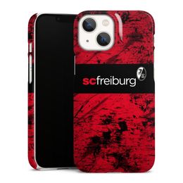 DeinDesign iPhone 13 Mini Handy Premium Case Smartphone Handyh&uuml;lle Schutzh&uuml;lle gl&auml;nzend Official Licensed Product Sc Freiburg Logo Premium Case