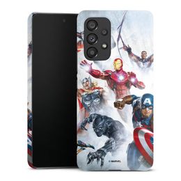DeinDesign Galaxy A53 5G Handy Premium Case Smartphone Handyh&uuml;lle Schutzh&uuml;lle gl&auml;nzend Marvel Avengers Official Licensed Product Premium Case