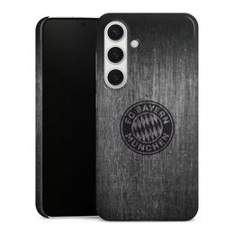DeinDesign Galaxy S24 Handy Premium Case Smartphone Handyh&uuml;lle Schutzh&uuml;lle gl&auml;nzend Fcb Metallic Look Fc Bayern M&uuml;nchen Premium Case
