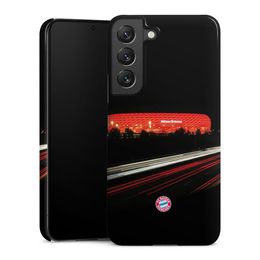 DeinDesign Galaxy S22 Handy Premium Case Smartphone Handyh&uuml;lle Schutzh&uuml;lle gl&auml;nzend Fcb Fc Bayern M&uuml;nchen Stadium Premium Case