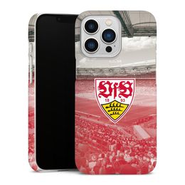 DeinDesign iPhone 13 Pro Handy Premium Case Smartphone Handyh&uuml;lle Schutzh&uuml;lle matt Stadium Vfb Stuttgart Official Licensed Product Premium Case