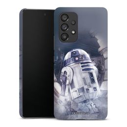 DeinDesign Galaxy A53 5G Handy Premium Case Smartphone Handyh&uuml;lle Schutzh&uuml;lle gl&auml;nzend Star Wars Merchandise Robot Premium Case