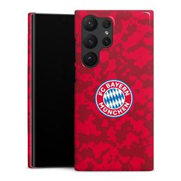 DeinDesign Galaxy S23 Ultra Handy Premium Case Smartphone Handyh&uuml;lle Schutzh&uuml;lle gl&auml;nzend Camouflage Fcb Fc Bayern M&uuml;nchen Premium Case