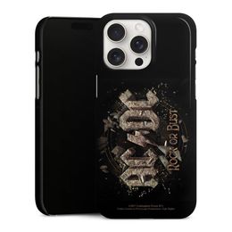 DeinDesign iPhone 15 Pro Max Handy Premium Case Smartphone Handyh&uuml;lle Schutzh&uuml;lle gl&auml;nzend Official Licensed Product Rock Or Bust Acdc Premium Case