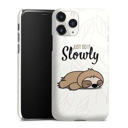DeinDesign iPhone 11 Pro Handy Premium Case Smartphone Handyh&uuml;lle Schutzh&uuml;lle matt Sloth Animals Lazy Sunday Premium Case