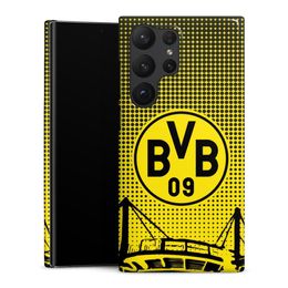 DeinDesign Galaxy S23 Ultra Handy Premium Case Smartphone Handyh&uuml;lle Schutzh&uuml;lle gl&auml;nzend Bvb Stadium Borussia Dortmund Premium Case