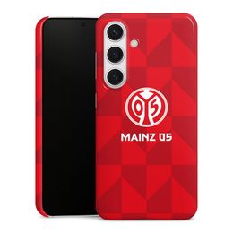 DeinDesign Galaxy S24 Handy Premium Case Smartphone Handyh&uuml;lle Schutzh&uuml;lle gl&auml;nzend Mainz 05 Official Licensed Product Merchandise Premium Case