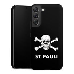DeinDesign Galaxy S22 Handy Premium Case Smartphone Handyh&uuml;lle Schutzh&uuml;lle matt Totenkopf Fc St. Pauli Official Licensed Product Premium Case