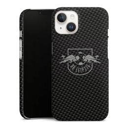 DeinDesign iPhone 14 Handy Premium Case Smartphone Handyh&uuml;lle Schutzh&uuml;lle matt Rb Leipzig Carbon Metallic Look Premium Case