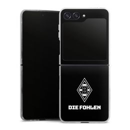 DeinDesign Galaxy Z Flip 5 Handy Hard Case Schutzh&uuml;lle transparent Smartphone Handy H&uuml;lle Gladbach Borussia M&ouml;nchengladbach Die Fohlen Hard Case