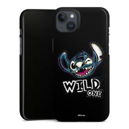 DeinDesign iPhone 14 Plus Handy Premium Case Smartphone Handyh&uuml;lle Schutzh&uuml;lle gl&auml;nzend Lilo & Stitch Disney Official Licensed Product Premium Case