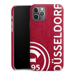 DeinDesign iPhone 12 Pro Handy Premium Case Smartphone Handyh&uuml;lle Schutzh&uuml;lle matt Lettering F95 Fortuna D&uuml;sseldorf Premium Case