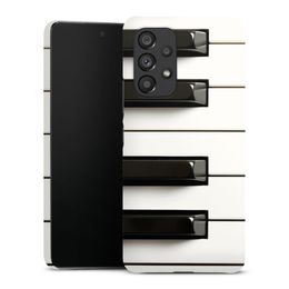 DeinDesign Galaxy A53 5G Handy Premium Case Smartphone Handyh&uuml;lle Schutzh&uuml;lle matt Piano Music Klavier Premium Case