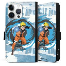 DeinDesign iPhone 14 Pro Max Handy Klapph&uuml;lle Handyh&uuml;lle aus Kunst Leder schwarz Flip Case Official Licensed Product Manga Naruto Shippuden Sideflip mit Lasche