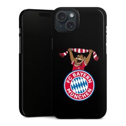 DeinDesign iPhone 15 Plus Handy Premium Case Smartphone Handyh&uuml;lle Schutzh&uuml;lle gl&auml;nzend Bernie Official Licensed Product Fc Bayern M&uuml;nchen Premium Case