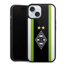 DeinDesign iPhone 15 Handy Gallery Case Handyh&uuml;lle 9H Geh&auml;rtetes Glas R&uuml;ckseite H&uuml;lle Logo Gladbach Borussia M&ouml;nchengladbach Gallery Case