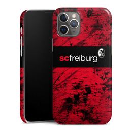 DeinDesign iPhone 12 Pro Handy Premium Case Smartphone Handyh&uuml;lle Schutzh&uuml;lle gl&auml;nzend Official Licensed Product Sc Freiburg Logo Premium Case