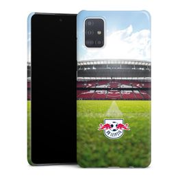 DeinDesign Galaxy A51 Handy Premium Case Smartphone Handyh&uuml;lle Schutzh&uuml;lle gl&auml;nzend Stadium Rb Leipzig Official Licensed Product Premium Case