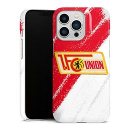 DeinDesign iPhone 13 Pro Handy Premium Case Smartphone Handyh&uuml;lle Schutzh&uuml;lle gl&auml;nzend 1. Fc Union Berlin Logo Official Licensed Product Premium Case
