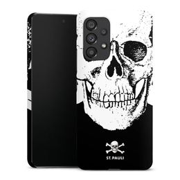 DeinDesign Galaxy A53 5G Handy Premium Case Smartphone Handyh&uuml;lle Schutzh&uuml;lle matt Totenkopf Official Licensed Product Fc St. Pauli Premium Case
