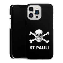 DeinDesign iPhone 13 Pro Handy Premium Case Smartphone Handyh&uuml;lle Schutzh&uuml;lle matt Totenkopf Fc St. Pauli Official Licensed Product Premium Case
