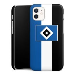 DeinDesign iPhone 12 mini Handy Premium Case Smartphone Handyh&uuml;lle Schutzh&uuml;lle gl&auml;nzend Stripes Hamburger Sv Hsv Premium Case