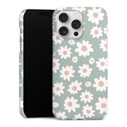 DeinDesign iPhone 15 Pro Max Handy Premium Case Smartphone Handyh&uuml;lle Schutzh&uuml;lle matt Daisy Muster Flowers Premium Case