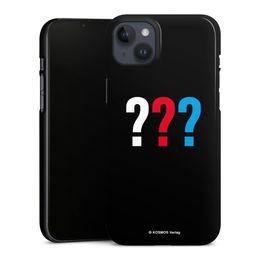 DeinDesign iPhone 14 Plus Handy Premium Case Smartphone Handyh&uuml;lle Schutzh&uuml;lle gl&auml;nzend Official Licensed Product Die Drei ??? Logo Premium Case