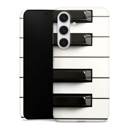 DeinDesign Galaxy S24 Handy Premium Case Smartphone Handyh&uuml;lle Schutzh&uuml;lle matt Klavier Music Piano Premium Case