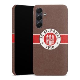 DeinDesign Galaxy A55 5G Handy Premium Case Smartphone Handyh&uuml;lle Schutzh&uuml;lle matt Fc St. Pauli Logo Official Licensed Product Premium Case
