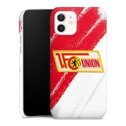DeinDesign iPhone 12 Handy Premium Case Smartphone Handyh&uuml;lle Schutzh&uuml;lle gl&auml;nzend 1. Fc Union Berlin Logo Official Licensed Product Premium Case