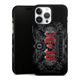 DeinDesign iPhone 14 Pro Max Handy Premium Case Smartphone Handyh&uuml;lle Schutzh&uuml;lle matt Merchandise Black Ice Acdc Premium Case