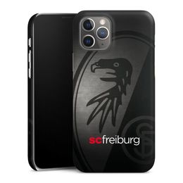 DeinDesign iPhone 12 Pro Handy Premium Case Smartphone Handyh&uuml;lle Schutzh&uuml;lle matt Official Licensed Product Sc Freiburg Metallic Look Premium Case
