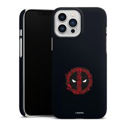 DeinDesign iPhone 13 Pro Max Handy Premium Case Smartphone Handyh&uuml;lle Schutzh&uuml;lle matt Logo Marvel Deadpool Premium Case