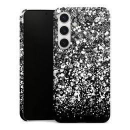 DeinDesign Galaxy S24 Handy Premium Case Smartphone Handyh&uuml;lle Schutzh&uuml;lle gl&auml;nzend Muster Snowflake Glitzer Premium Case