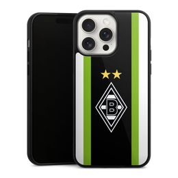DeinDesign iPhone 15 Pro Max Handy Gallery Case Handyh&uuml;lle 9H Geh&auml;rtetes Glas R&uuml;ckseite H&uuml;lle Logo Gladbach Borussia M&ouml;nchengladbach Gallery Case