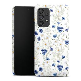 DeinDesign Galaxy A53 5G Handy Premium Case Smartphone Handyh&uuml;lle Schutzh&uuml;lle matt Muster Flowers Flower Premium Case