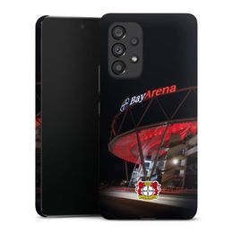 DeinDesign Galaxy A53 5G Handy Premium Case Smartphone Handyh&uuml;lle Schutzh&uuml;lle gl&auml;nzend Bayer 04 Leverkusen Stadium Official Licensed Product Premium Case