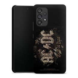 DeinDesign Galaxy A53 5G Handy Premium Case Smartphone Handyh&uuml;lle Schutzh&uuml;lle gl&auml;nzend Rock Or Bust Official Licensed Product Acdc Premium Case
