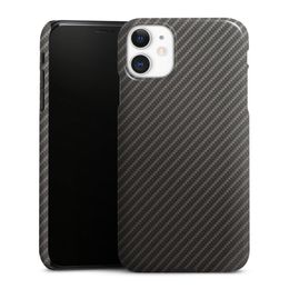DeinDesign iPhone 11 Handy Premium Case Smartphone Handyh&uuml;lle Schutzh&uuml;lle gl&auml;nzend Carbon Muster Metallic Look Premium Case