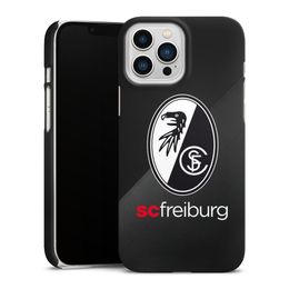 DeinDesign iPhone 13 Pro Max Handy Premium Case Smartphone Handyh&uuml;lle Schutzh&uuml;lle matt Sc Freiburg Lettering Logo Premium Case